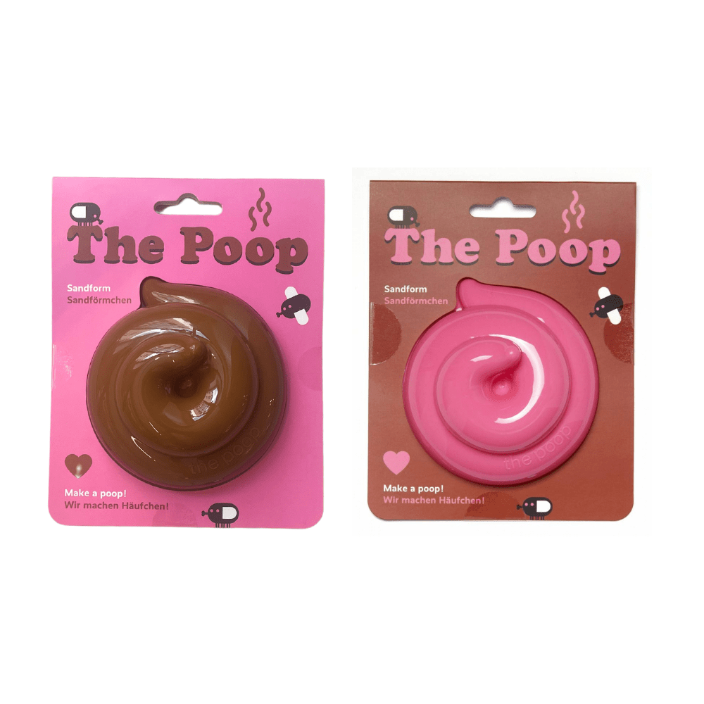 New Friends The Poop Set of 2 sand molds - brown and pink – Fairplace